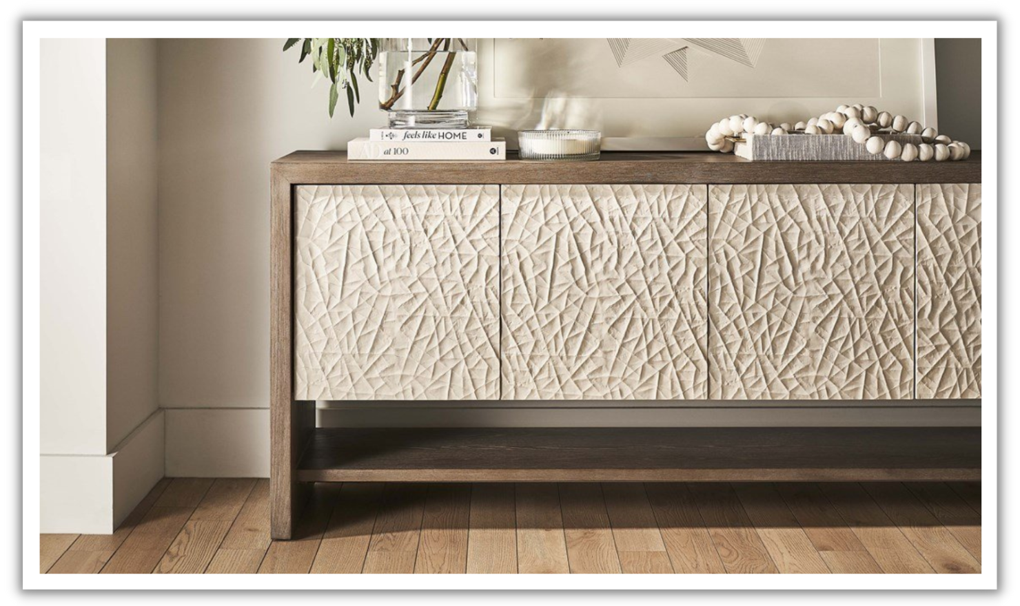 Universal San Roque Console With Adjustable Shelves – Jennifer Furniture