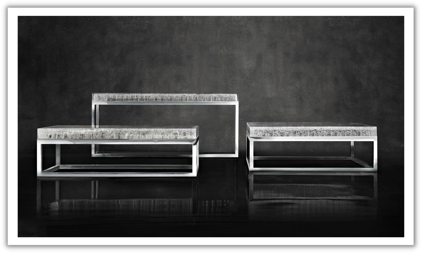 Bernhardt Arctic Rectangle Console Table with Adjustable Glides ...