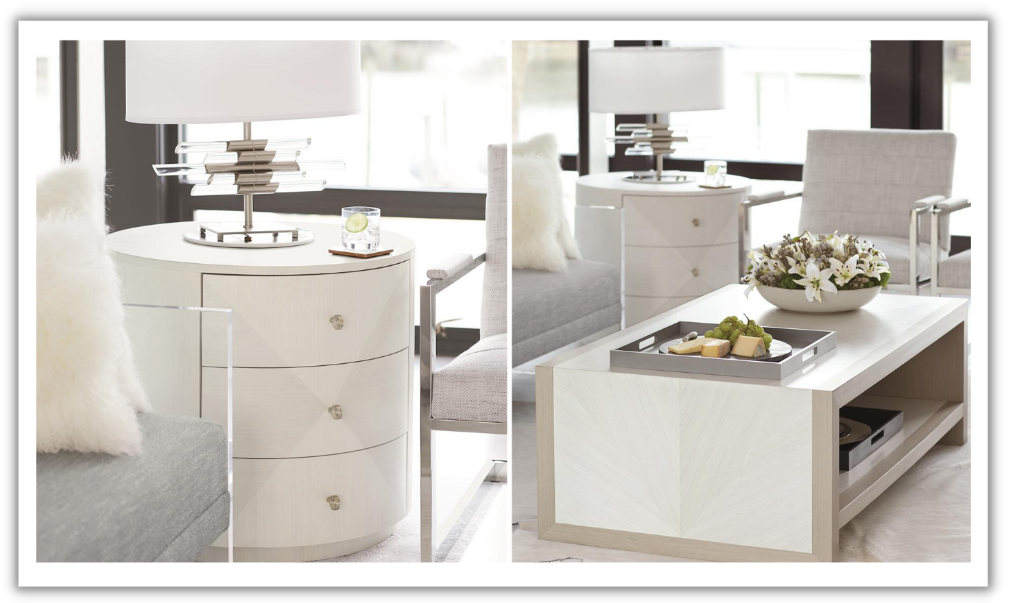 Purchase Axiom Round Side Table w/wo Drawer @ Jennifer Furniture