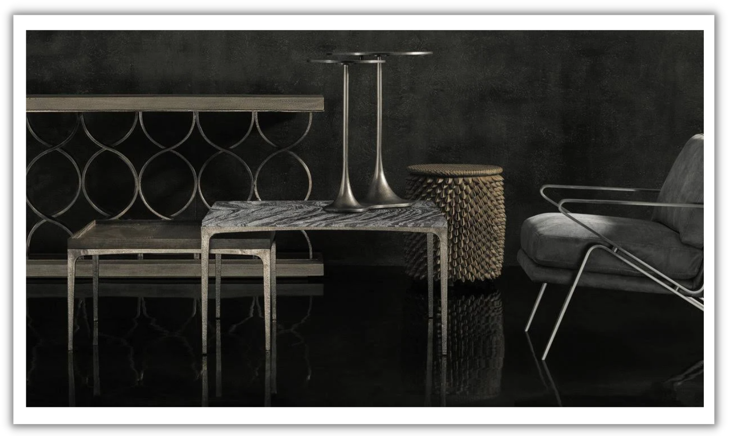 Bernhardt Strata Rectangle Cocktail Table with Tapered Legs – Jennifer ...