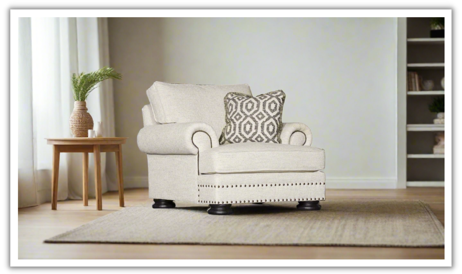 Bernhardt Foster Fabric Chair with Spring Down Cushion – Jennifer Furniture