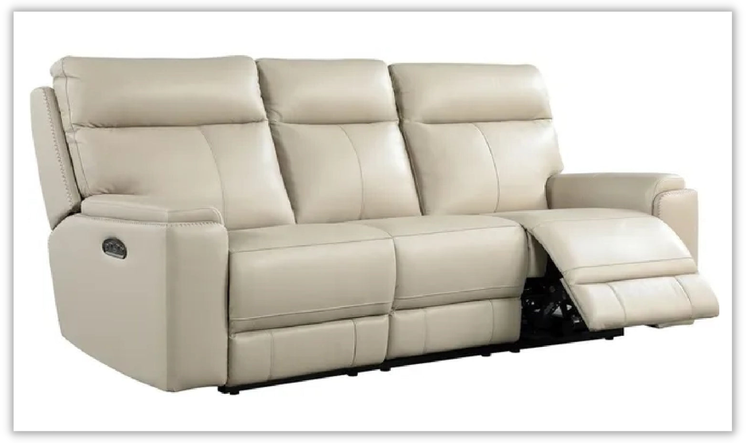 3 Seater Powered Recliner Leather Sofa | Cabinets Matttroy
