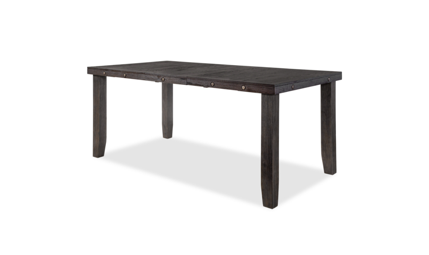 Cosmos Sylvia Brown Rectangular Dining Table with 18" Extendable Leaf ...