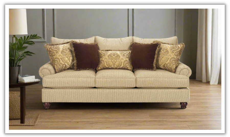 Buy Craftmaster Edna 3-Seater Fabric Sofa with Rolled Arms Online ...