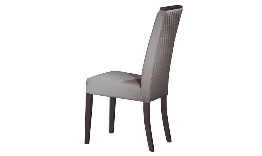 Jennifer Italia Travertine Gray Leather Premium Armless Dining Chair ...