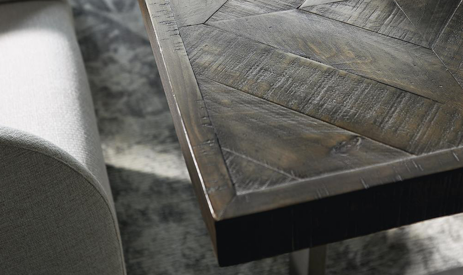 Draper Wooden + Stainless Steel Dining Table with Adjustable Glides ...