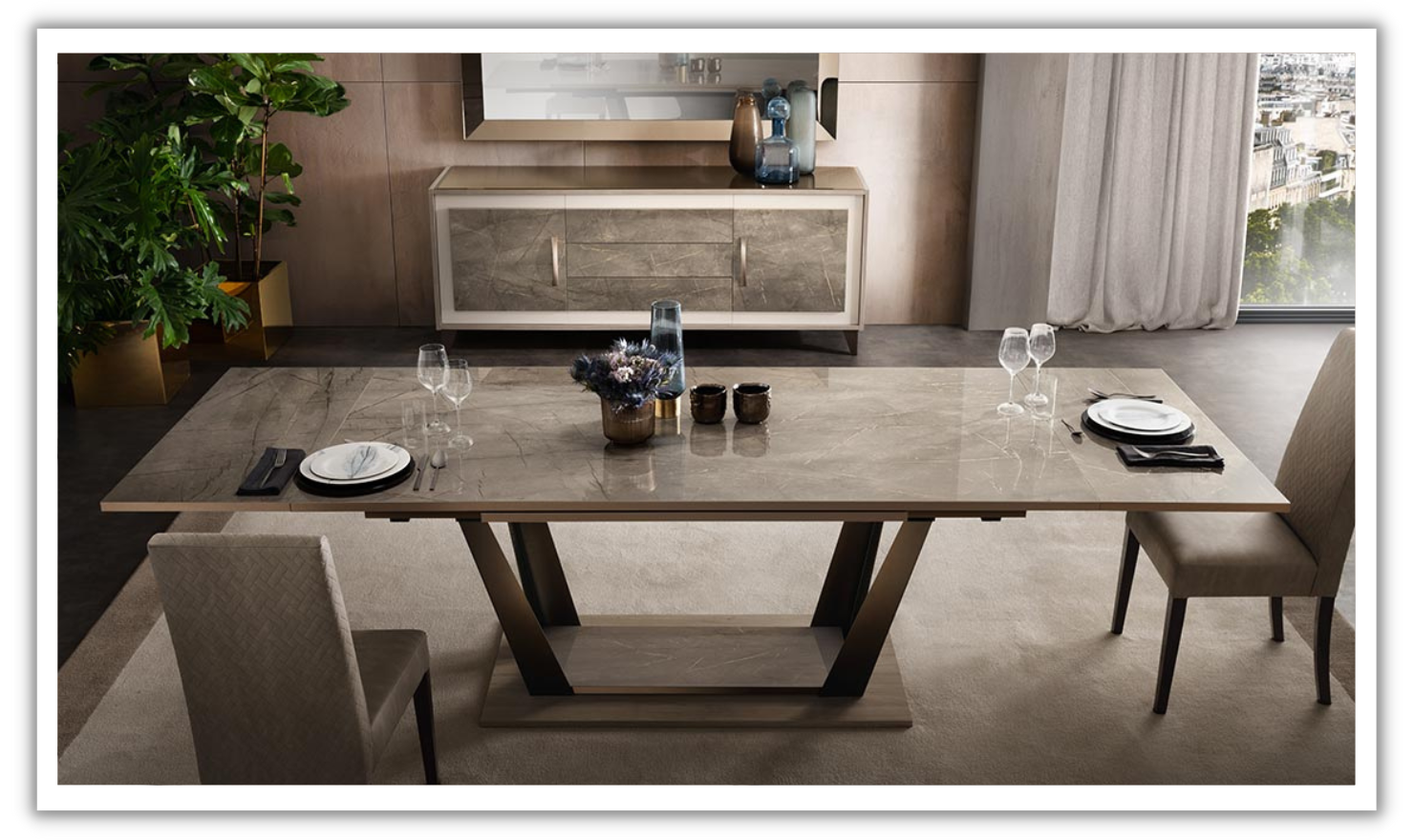 Casa Milano Dining Table by Casaclassic – Jennifer Furniture