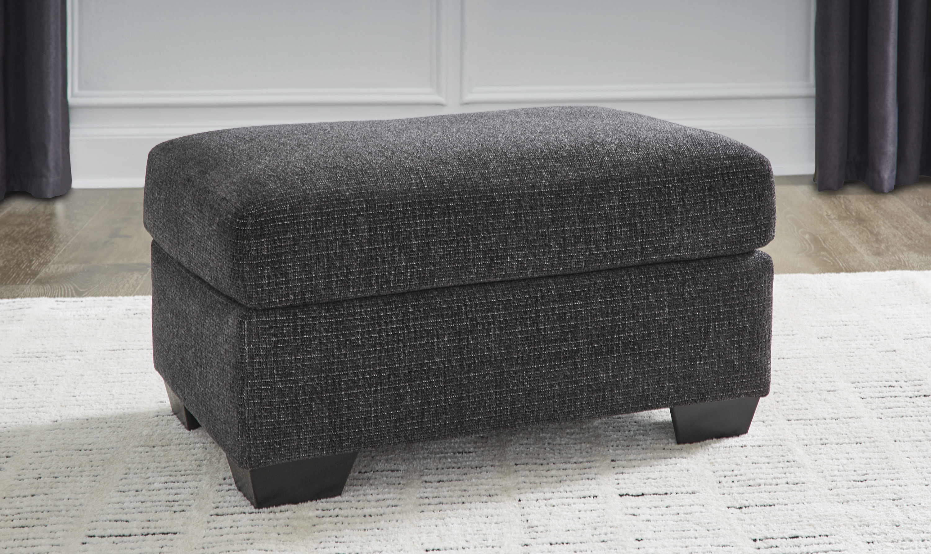 Modern Heritage Loreo Fabric Rectangular Ottoman | Jennifer Furniture