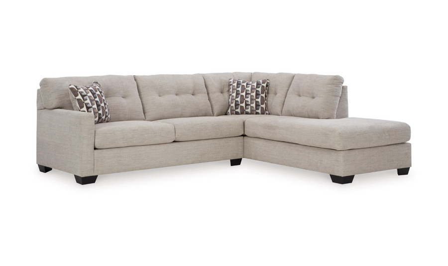 Modern Heritage Mahoney 2-Piece Full Sleeper Sectional with Chaise In ...