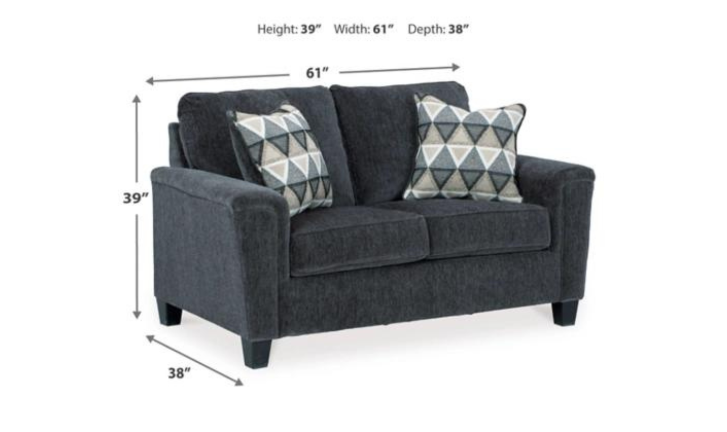 Modern Heritage Abinger 2 Piece Fabric Living Room Set (Sofa + Lovesea ...