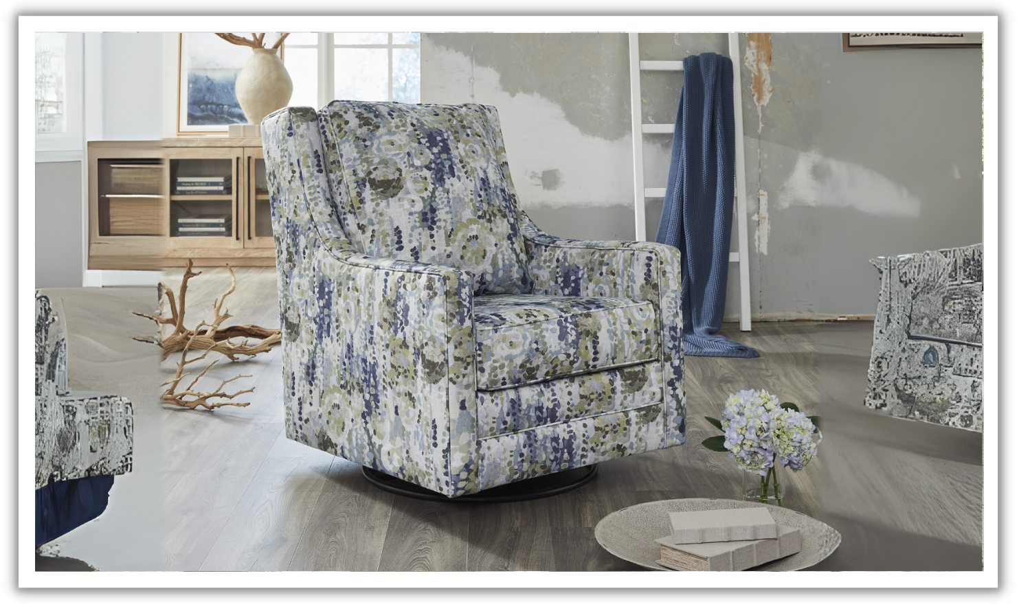 Modern Heritage Dustinford Swivel Glider Accent Chair – Jennifer Furniture