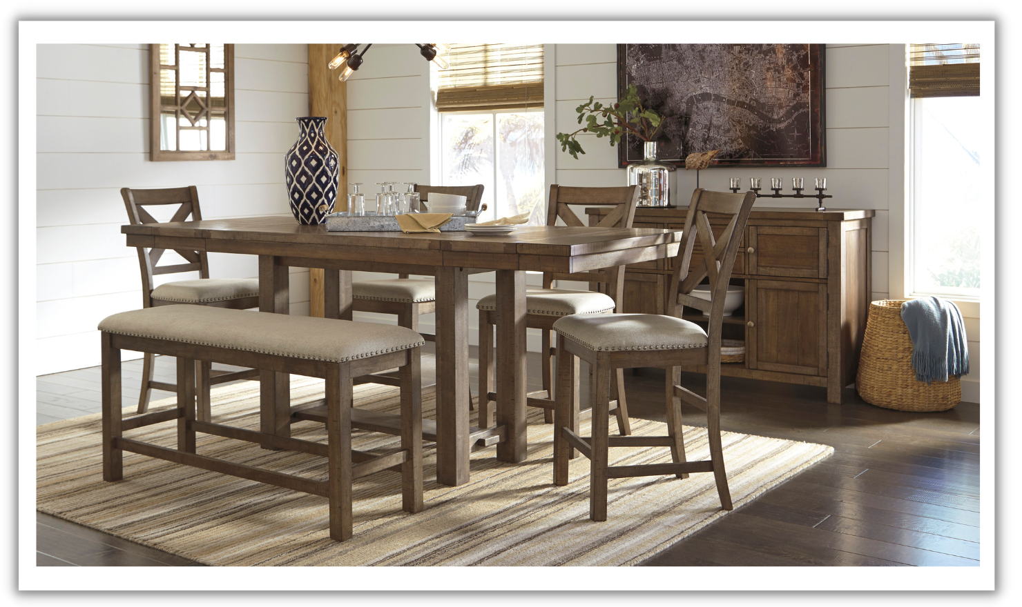 Moriville Dining Set | Jennifer Furniture
