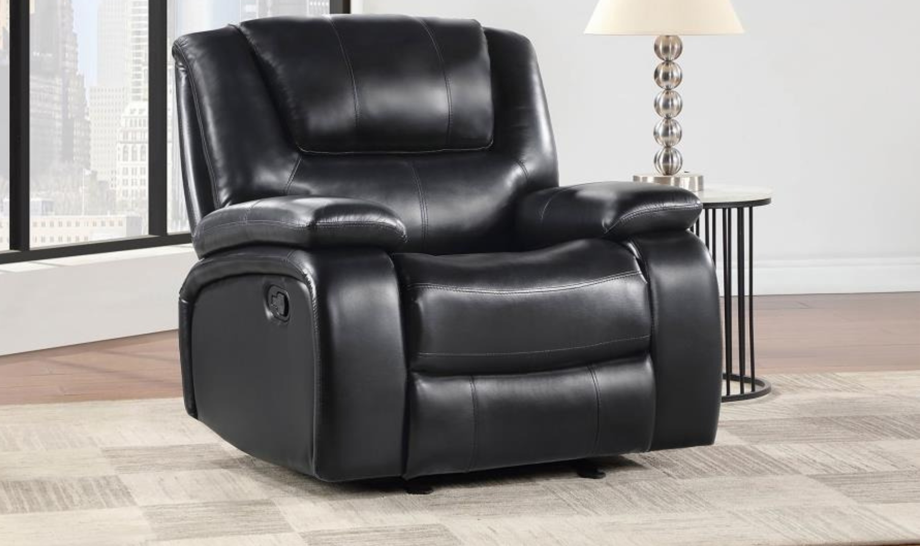 Modern Heritage Camila Leather Glider Reclining Chair – Jennifer Furniture