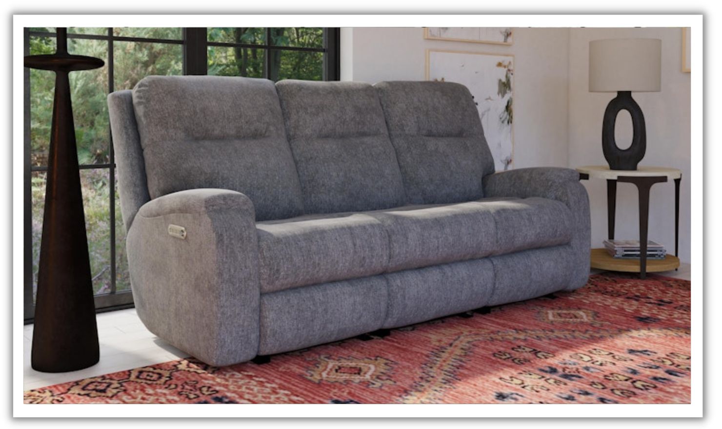 Penn Power Reclining Fabric Living Room Set with Zero Gravity ...