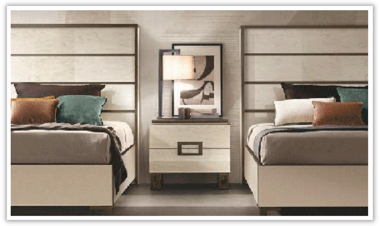 Poesia 2 Drawer Nightstand – Jennifer Furniture