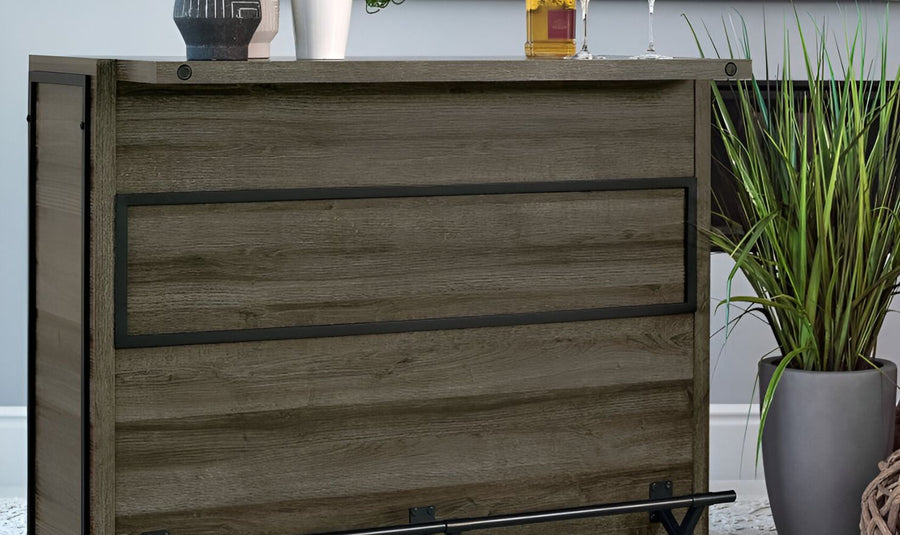 Coaster Furniture Recreation Bar Unit in Rustic Aged Oak Finish ...