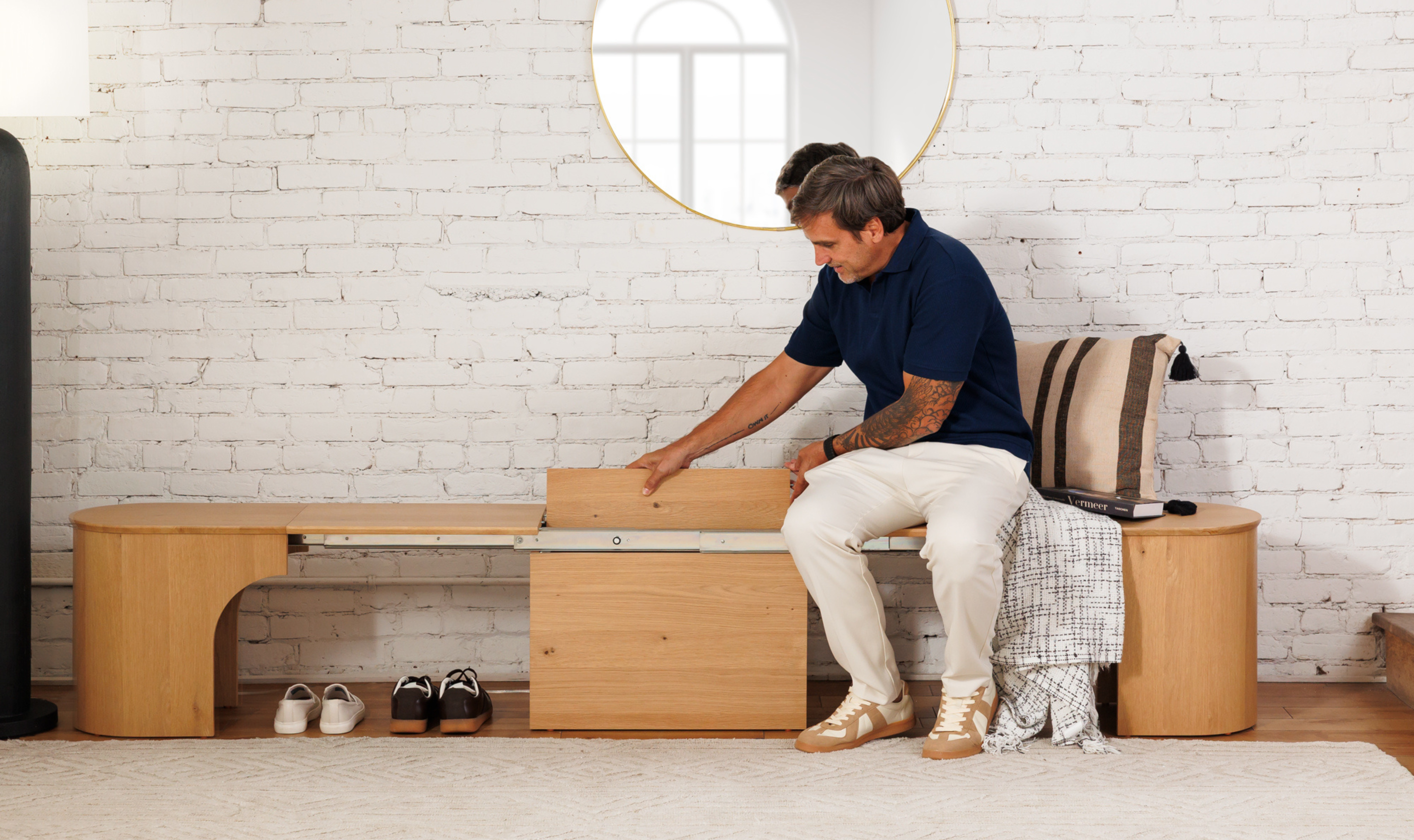 Transformer Eclipse Bench with Extendable design | Jennifer Furniture