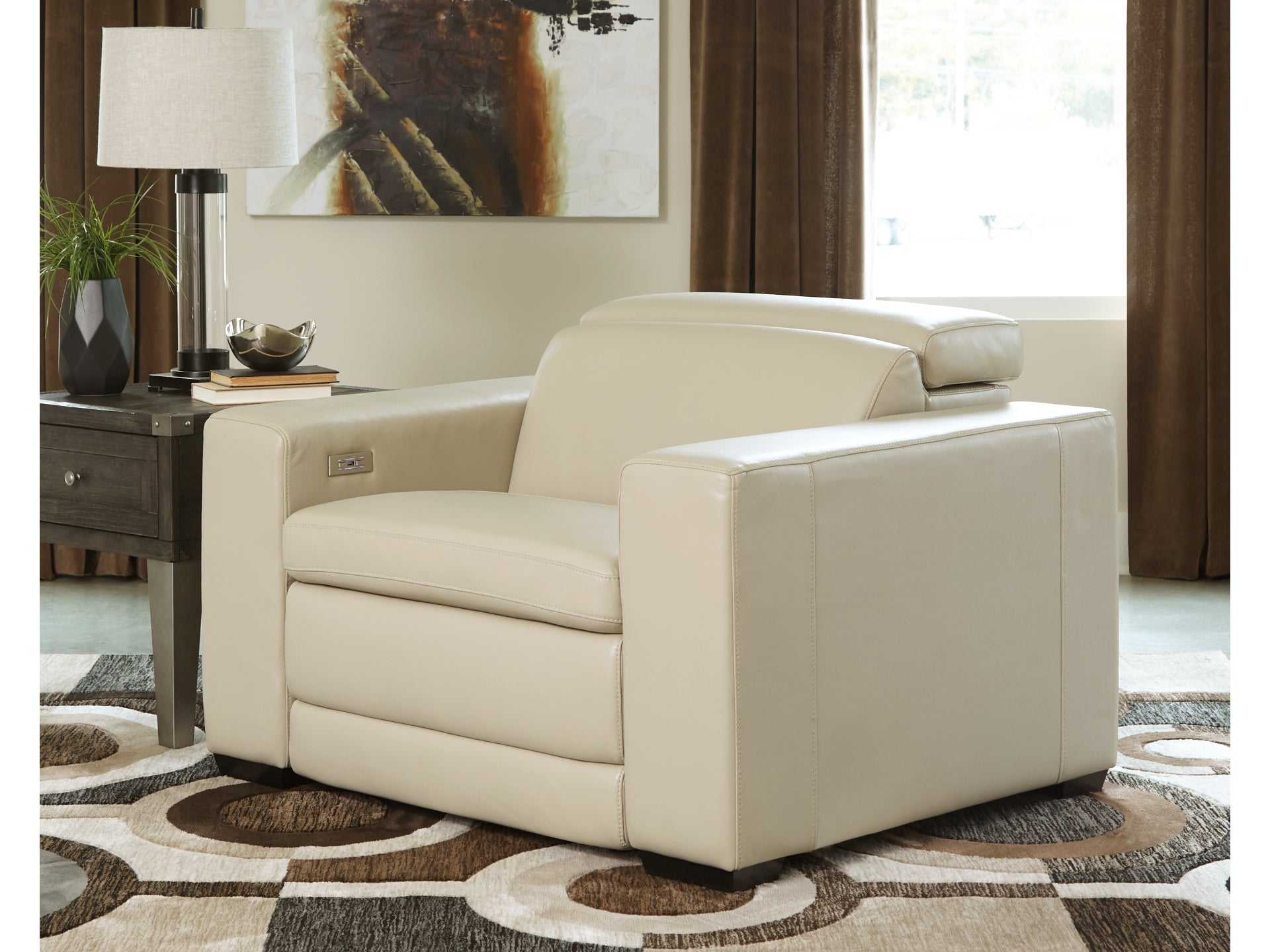 Texline - Power Reclining Chair - Sand – Jennifer Furniture