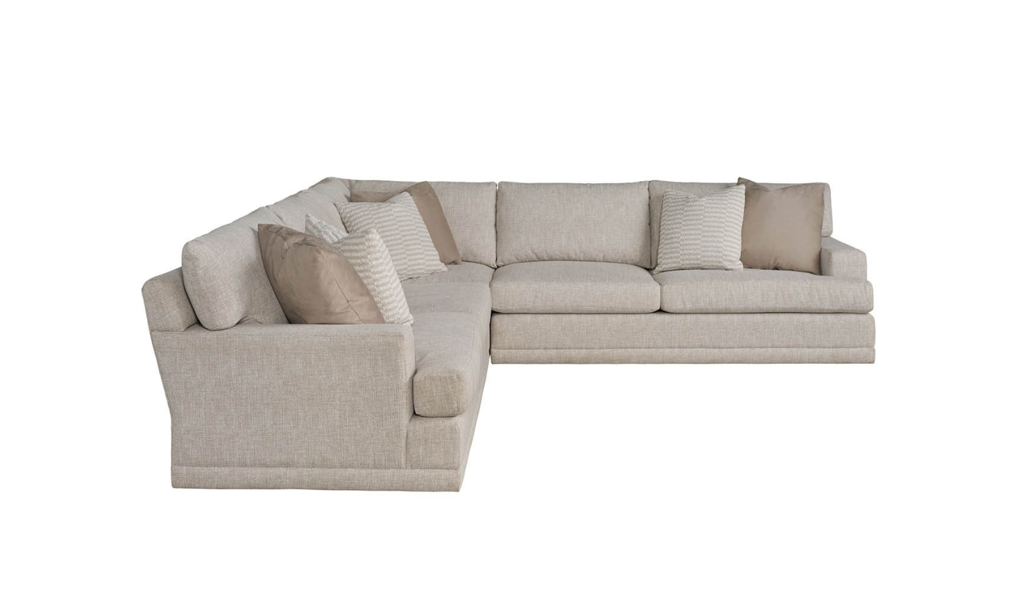 Universal Furniture Hadlee L-Shape Sectional Sofa in Beige – Jennifer ...