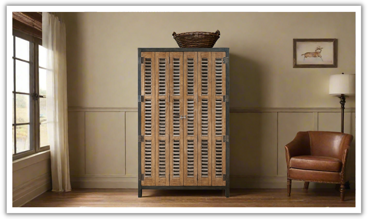 Universal Furniture Libations Locker Brown Cabinet with 4-drawers & Ad ...