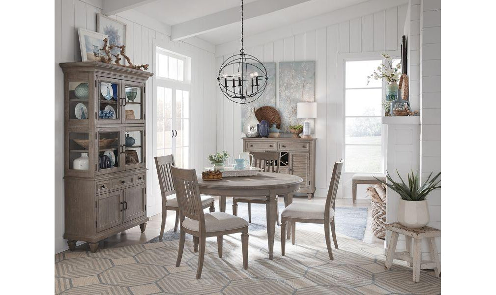 Buy Magnussen Lancaster Round Wooden Dining Table in Brown Online ...