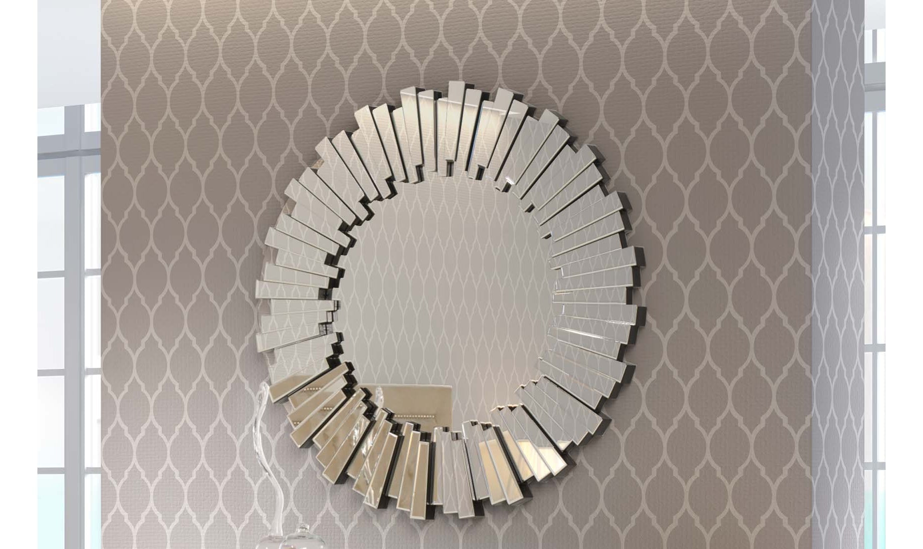 Buy ESF Furniture Adagio Round Mirror Online - Jennifer Furniture