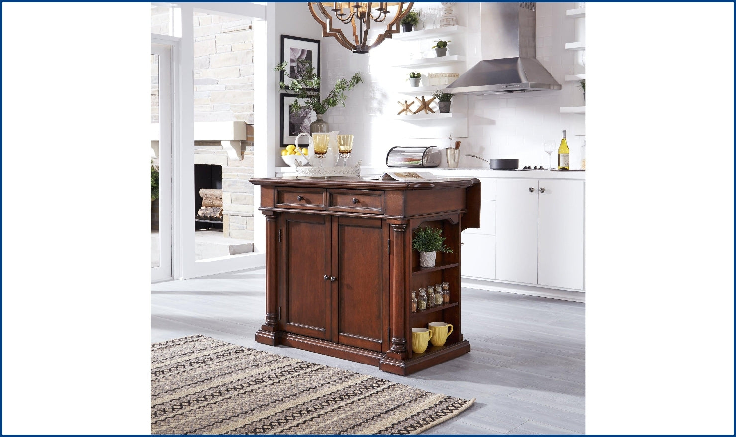 Alexander Kitchen Island 5 by homestyles – Jennifer Furniture