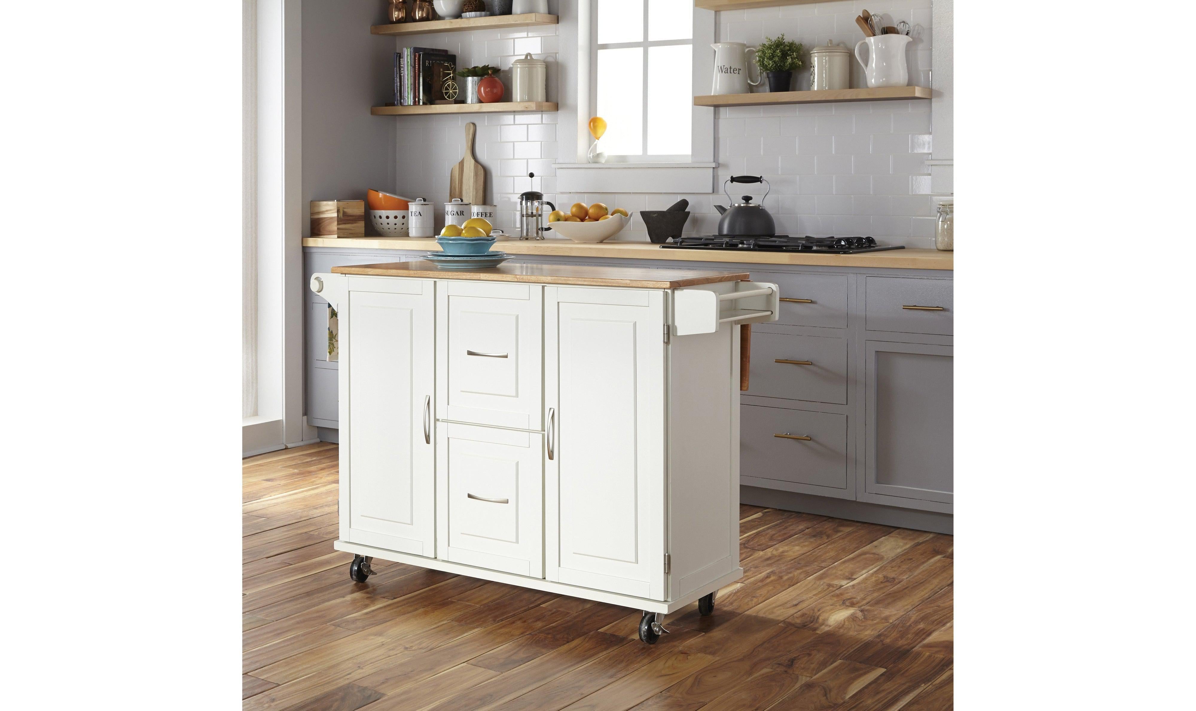 Blanche Kitchen Cart 7 by homestyles – Jennifer Furniture