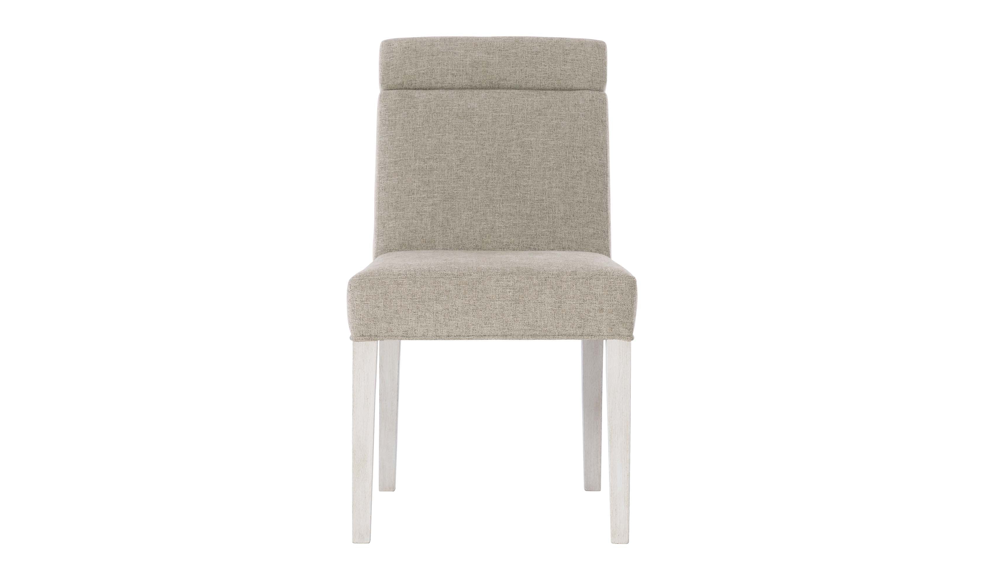 Bernhardt Foundations Armless Dining Side Chair with Woven Fabric Upho ...