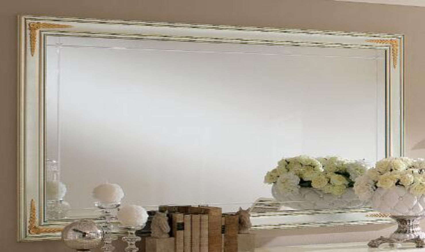 Buy ESF Italia Liberty Buffet Rectangular Landscape Mirror Wood Frame ...