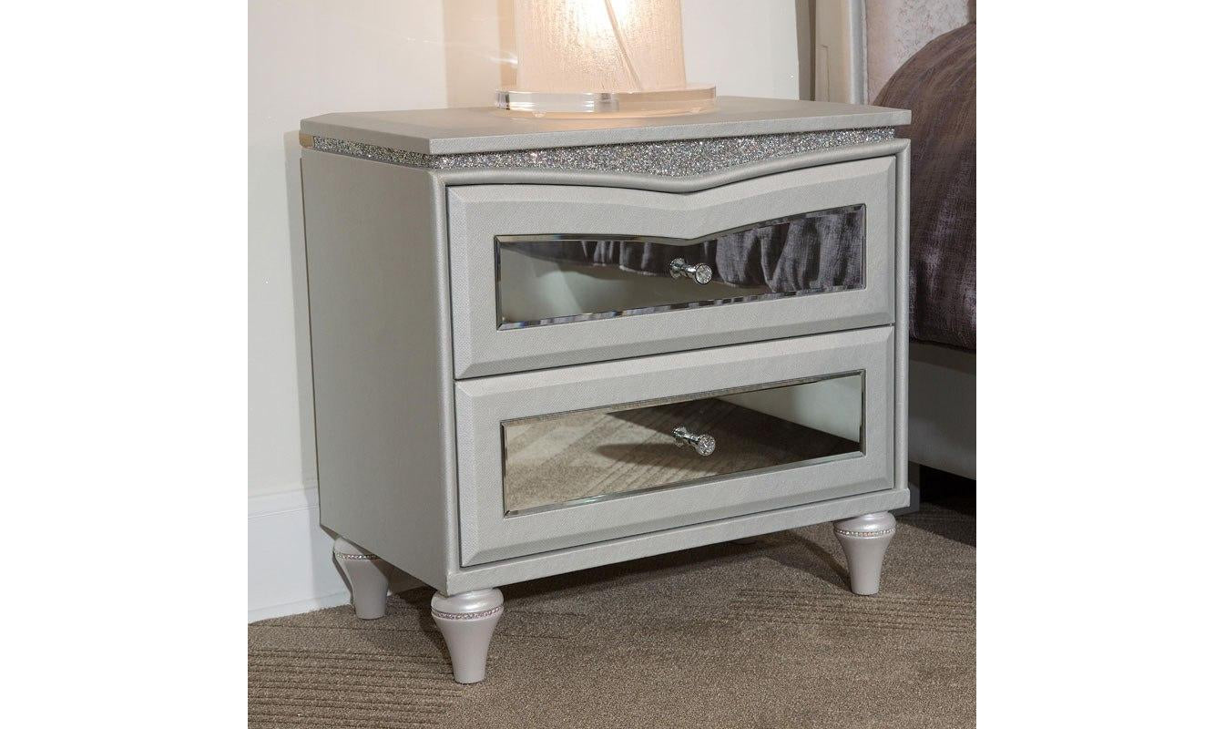 Melrose Plaza Upholstered Night Stand – Jennifer Furniture