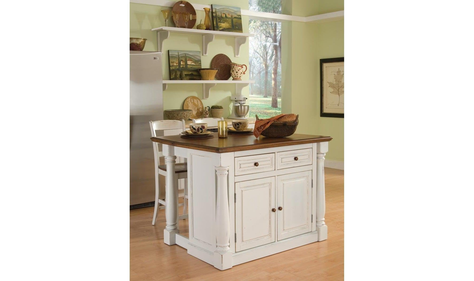 Monarch 3 Piece Kitchen Island Set 1 by homestyles – Jennifer Furniture