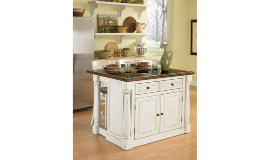 Monarch 3 Piece Kitchen Island Set 2 by homestyles – Jennifer Furniture